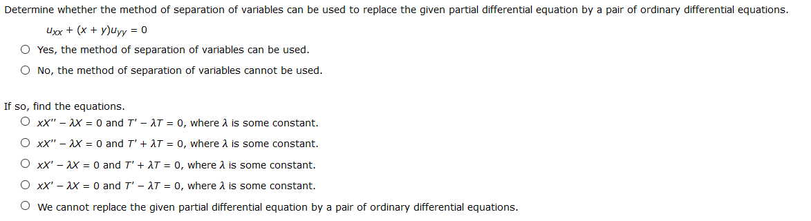 Solved Determine whether the method of separation of | Chegg.com