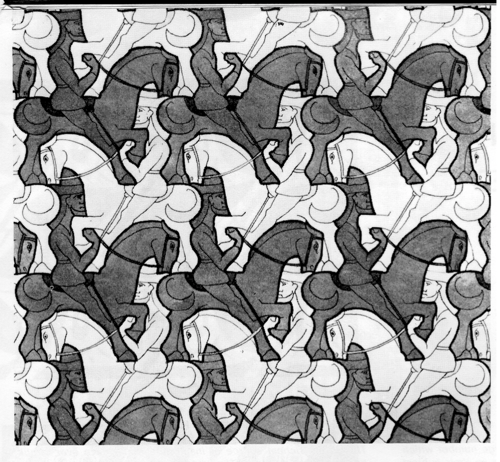 Solved Draw a unit cell for the Escher sketch. Remember that | Chegg.com