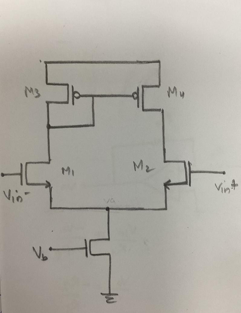 Solved Calculate the Voltage gain and Ron, Rop, Rout? | Chegg.com