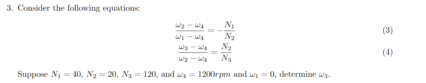 Solved 3. Consider the following equations: | Chegg.com