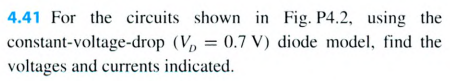 Solved 4.41 For the circuits shown in Fig. P4.2, using the | Chegg.com