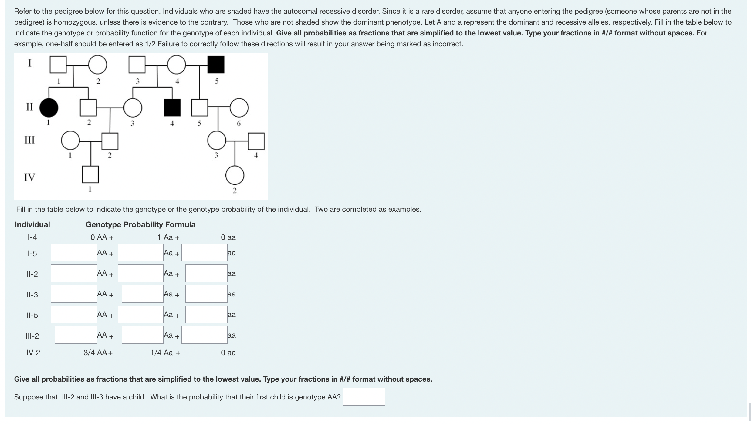 Solved Refer to the pedigree below for this question. | Chegg.com