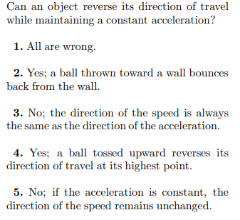 Solved Can an object reverse its direction of travel while | Chegg.com