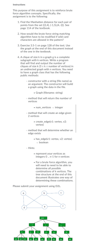 Solved Instructions This purpose of this assignment is to | Chegg.com