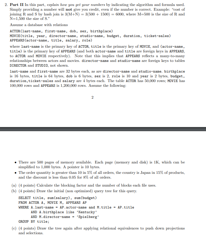 Solved 2. Part II In this part, explain how you get your | Chegg.com