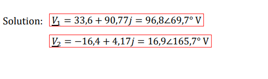 Solved Calculate V1 and V2. ω=100sradSolution: | Chegg.com
