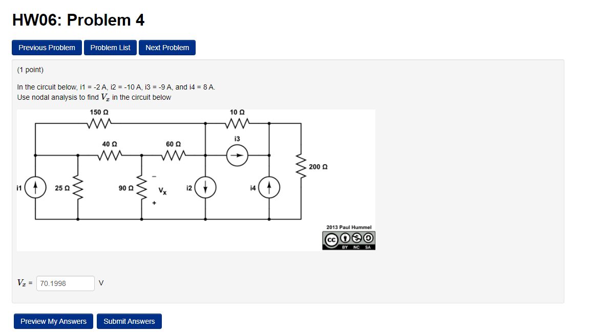 Solved HW06: Problem 4 Previous Problem Problem List Next | Chegg.com