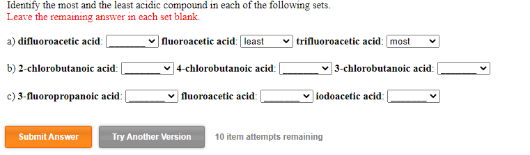 Solved Please clearly label the most acidic and least acidic | Chegg.com