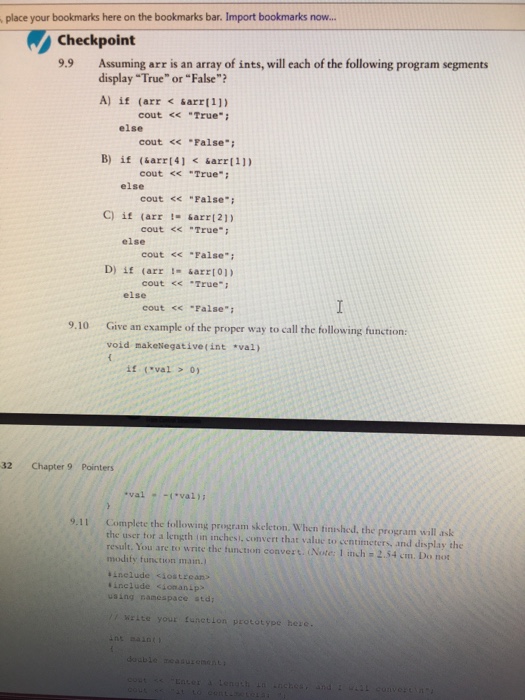 Solved place your bookmarks here on the bookmarks bar. | Chegg.com