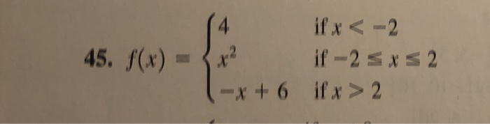 Solved 33-46 Graphing Piecewise Defined Functions Sketch a | Chegg.com
