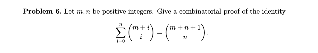 Solved Problem 6. Let m,n be positive integers. Give a | Chegg.com