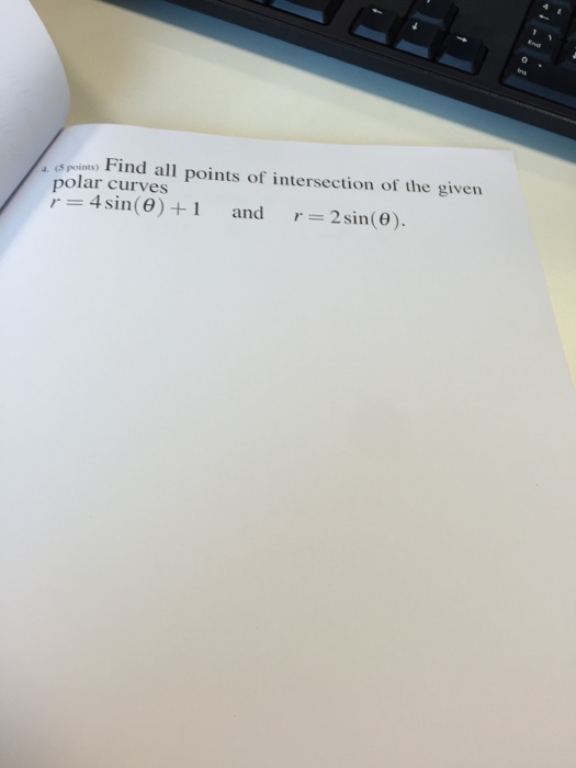 Solved Find all points of intersection of the given polar | Chegg.com