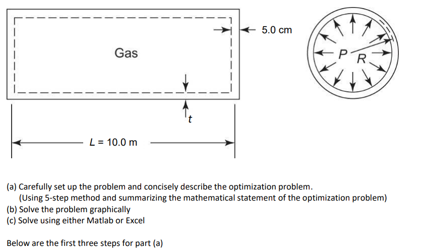 Solved A closed-end, thin-walled cylindrical pressure vessel | Chegg.com