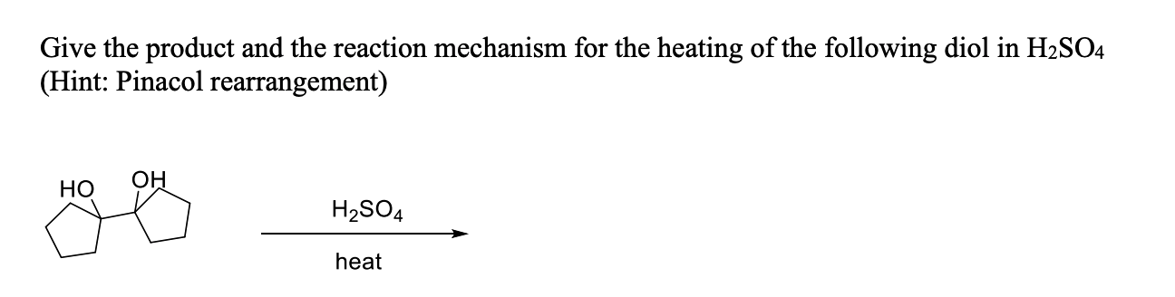 Solved Give the product and the reaction mechanism for the | Chegg.com