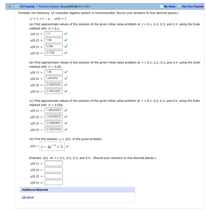 Solved Consider the following. (A computer algebra system is | Chegg.com
