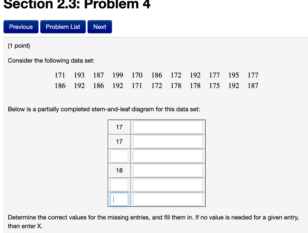 Solved Section 2.3: Problem 4 Previous Problem List Next (1 | Chegg.com