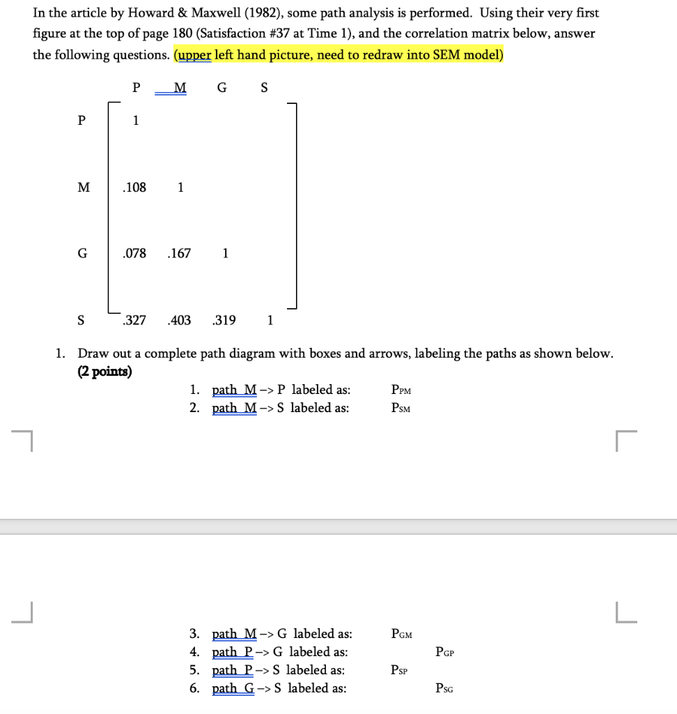 Solved HOWARD AND MAXWELL Satisfaction 37In the article by | Chegg.com