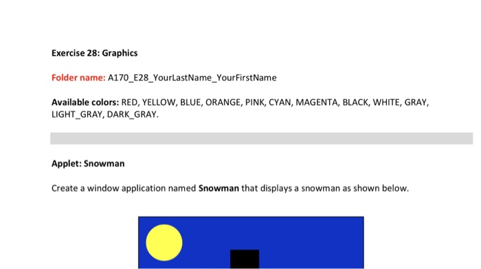 Solved Exercise 28 Graphics Folder Name A170 E28 