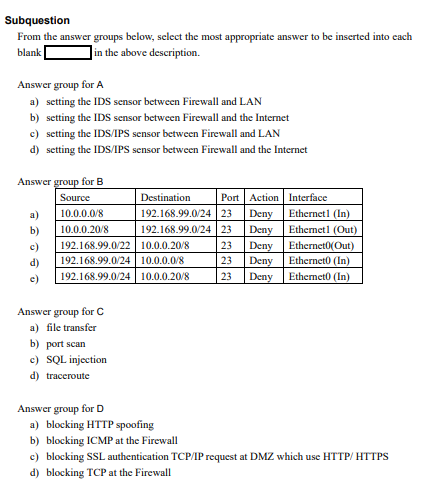 Solved This is an ITPEC reviewer. Why is these the correct | Chegg.com