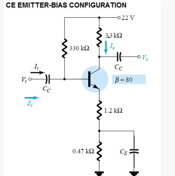 Solved CE EMITTER-BIAS CONFIGURATION | Chegg.com