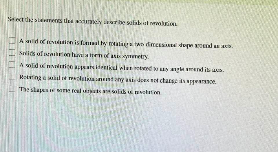 Solved Select the statements that accurately describe solids | Chegg.com