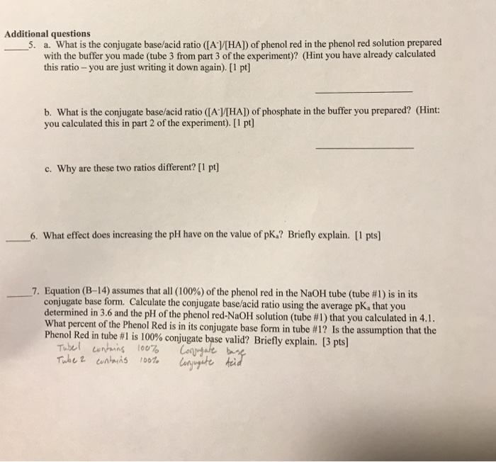 Part 1: Absorption Spectra of Phenol Red 1. Which | Chegg.com