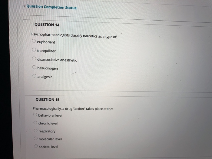 Solved Question Completion Status: QUESTION 14 | Chegg.com