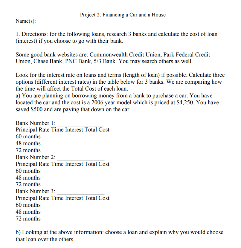 Project 2 Financing A Car And A House Name s 1 Chegg project-2-financing-a-car-and-a-house-name-s-1-chegg