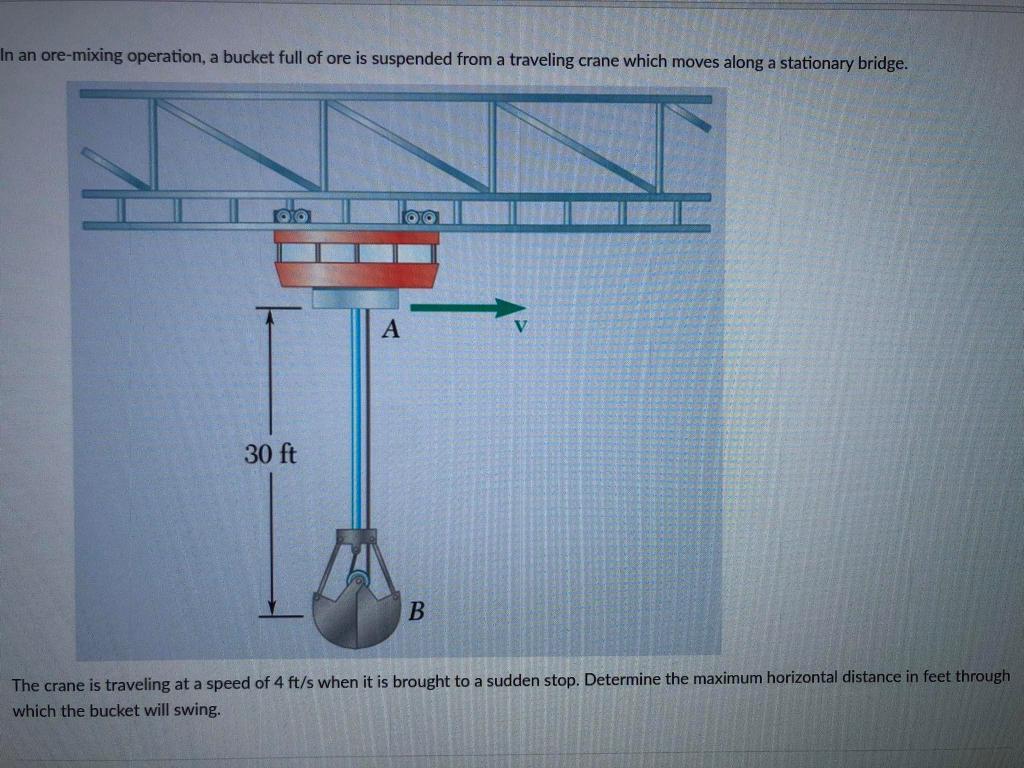 Solved In an ore-mixing operation, a bucket full of ore is | Chegg.com