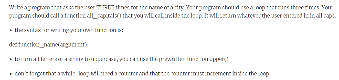 Solved Write a program that asks the user THREE times for | Chegg.com