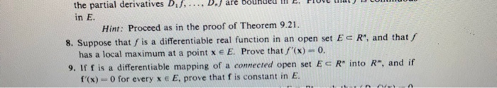 Solved in E 8. Suppose that / is a differentiable real | Chegg.com