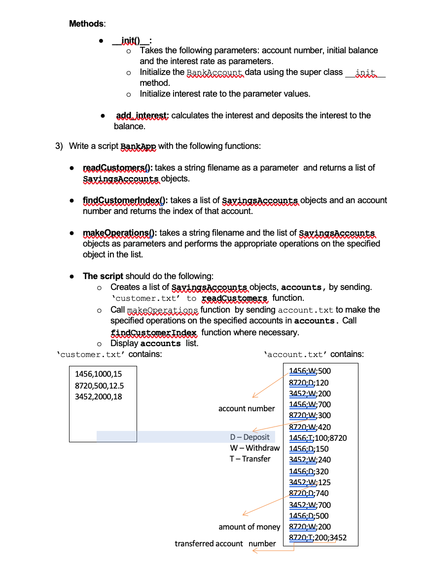 Solved 1. Create a class, BankAccount, with the following | Chegg.com