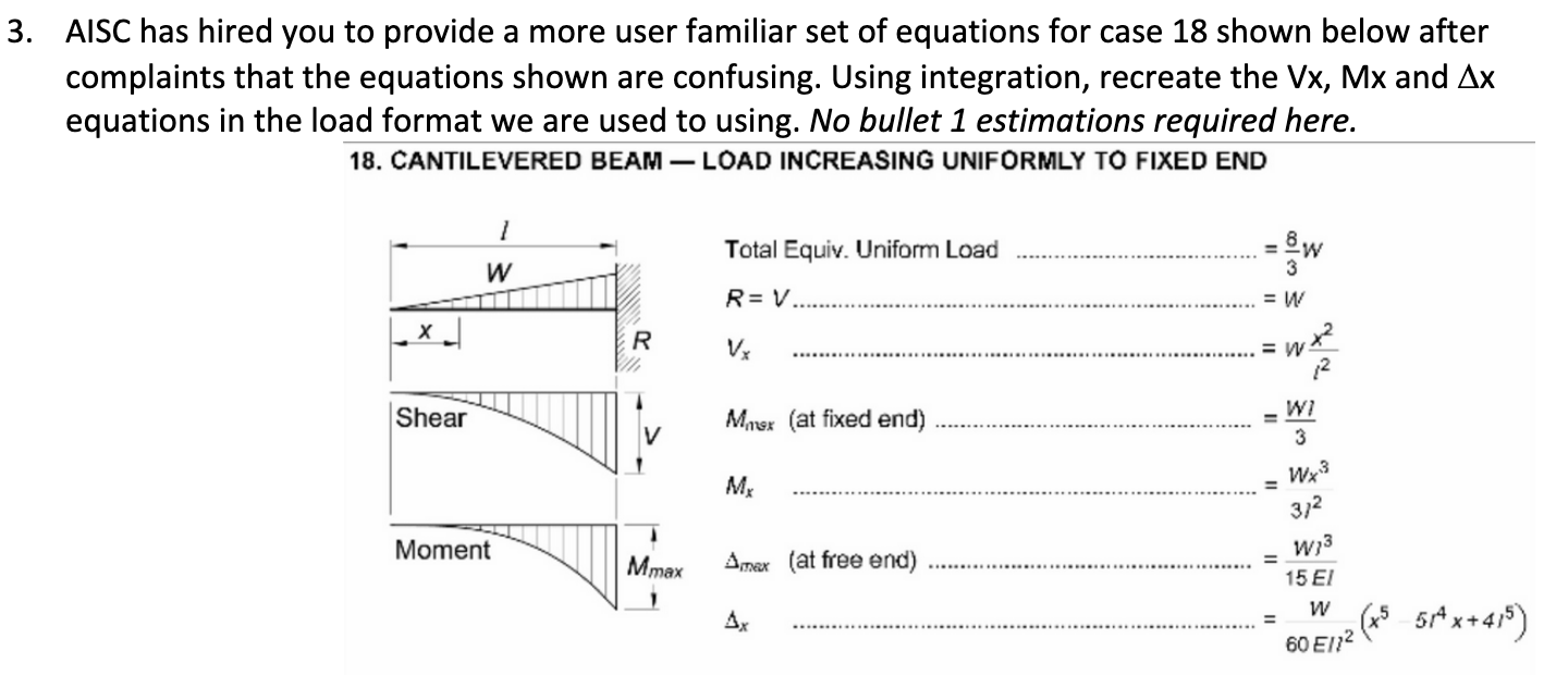 Solved AISC has hired you to provide a more user familiar | Chegg.com
