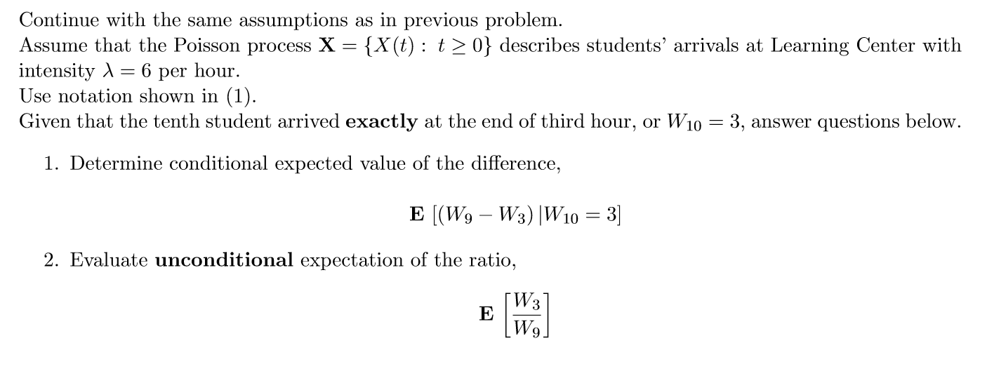 Solved Continue with the same assumptions as in previous | Chegg.com