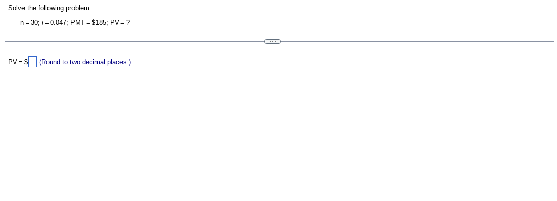 Solved Solve the following problem. | Chegg.com
