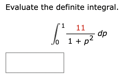 Solved Evaluate the definite integral. | Chegg.com
