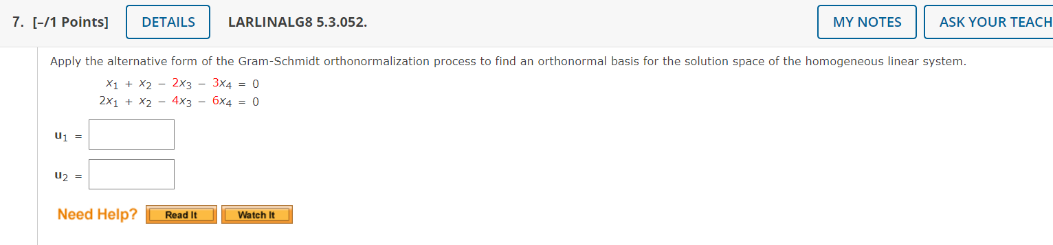 Solved Apply the alternative form of the Gram-Schmidt | Chegg.com