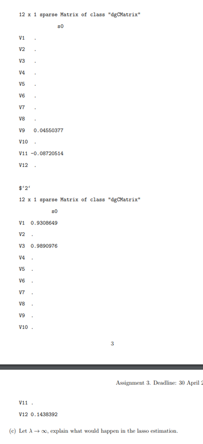 12 x 1 sparse Matrix of class "dgСMatrix" 80 Vi V2 | Chegg.com