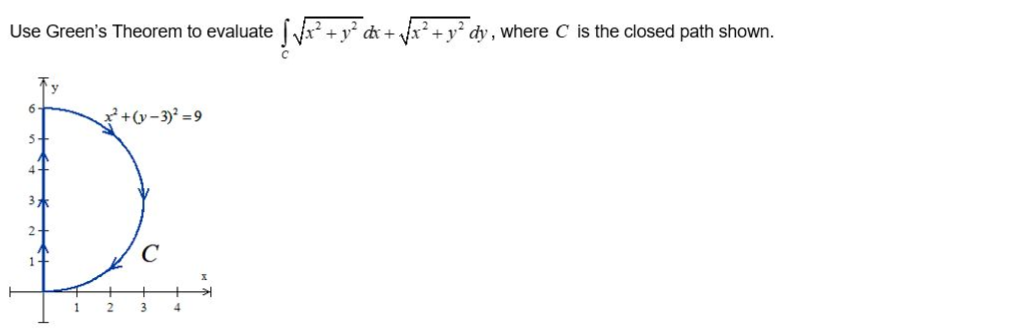 Solved Use Greens Theorem To Evaluateſ Y2 Dx Y2 Dy 