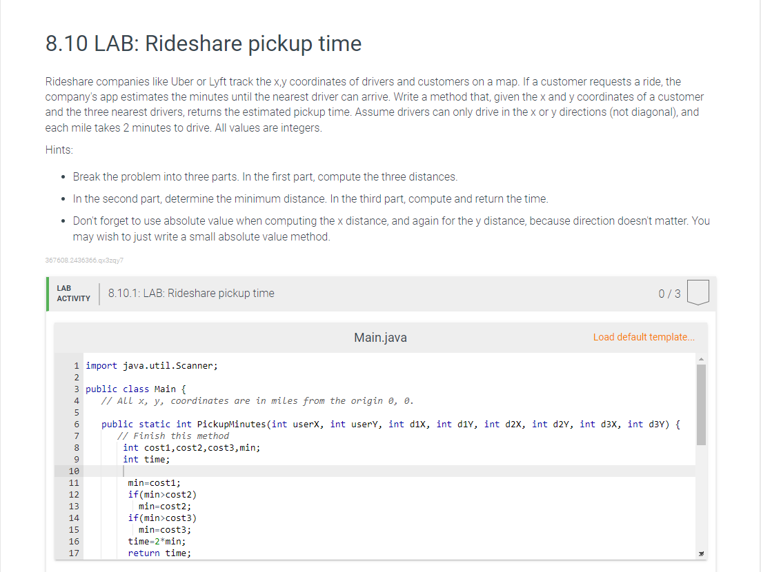 Solved (Java) What is wrong with my code? Here is both the | Chegg.com