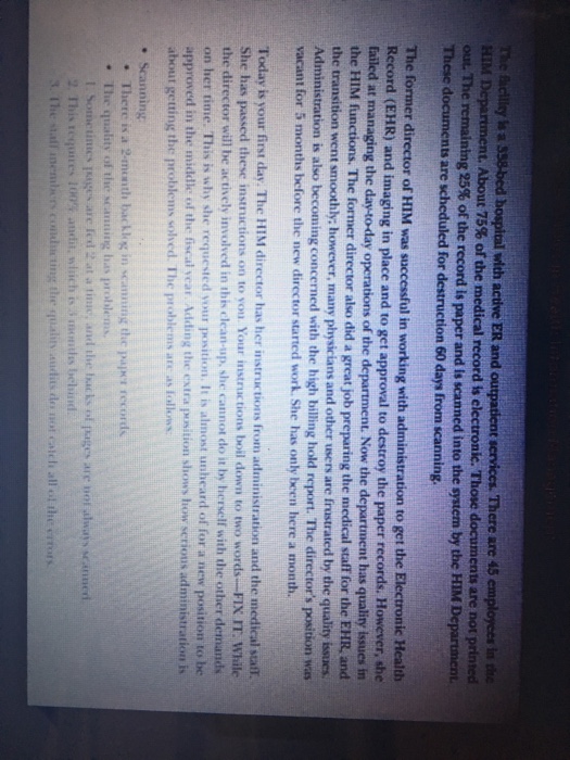 Performance and Quality Evaluation and Improvement of | Chegg.com