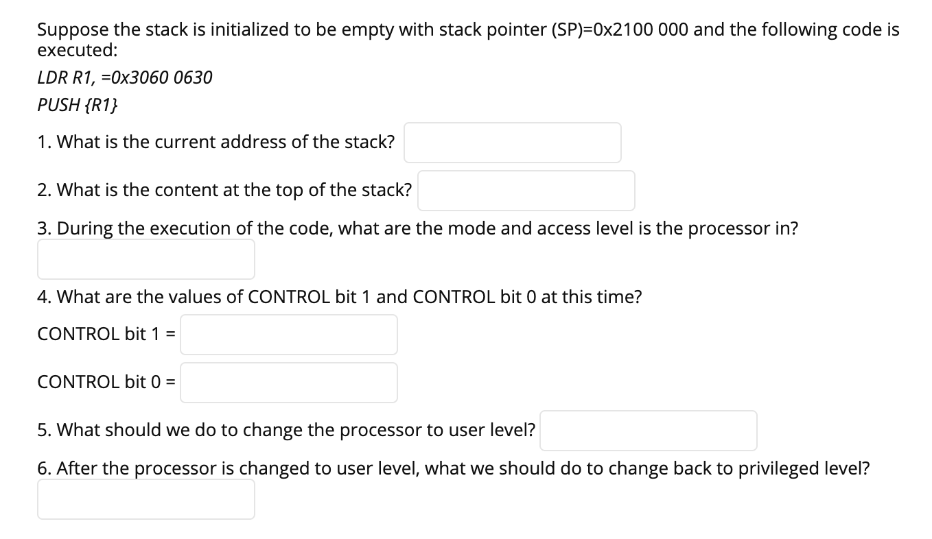 Solved Suppose the stack is initialized to be empty with | Chegg.com