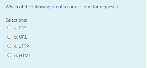 Solved Which of the following is not a correct form for | Chegg.com