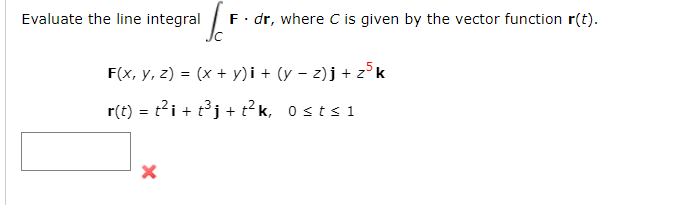 Solved Evaluate the line integral ∫CF⋅dr, where C is given | Chegg.com