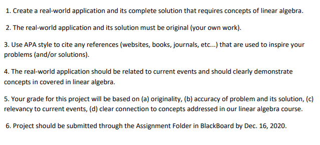 Solved 1. Create a real-world application and its complete | Chegg.com