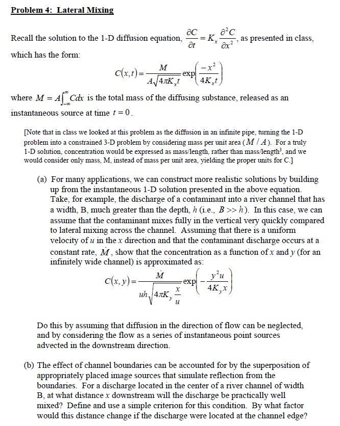 Problem 4: Lateral Mixing = or? M 2 X ac ac Recall | Chegg.com