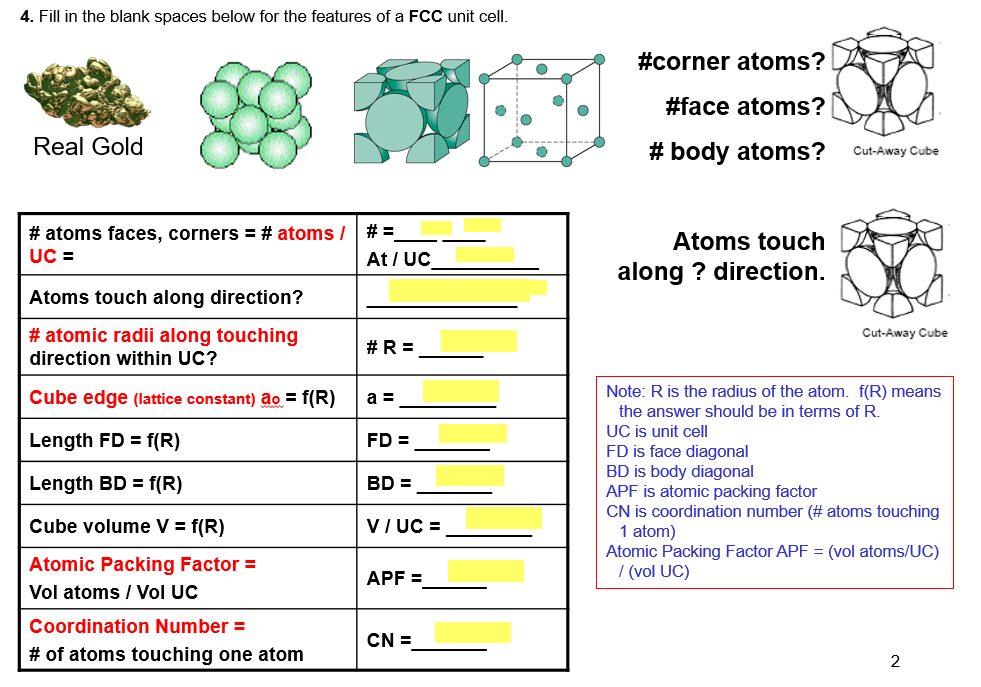 Solved 4. Fill in the blank spaces below for the features of | Chegg.com