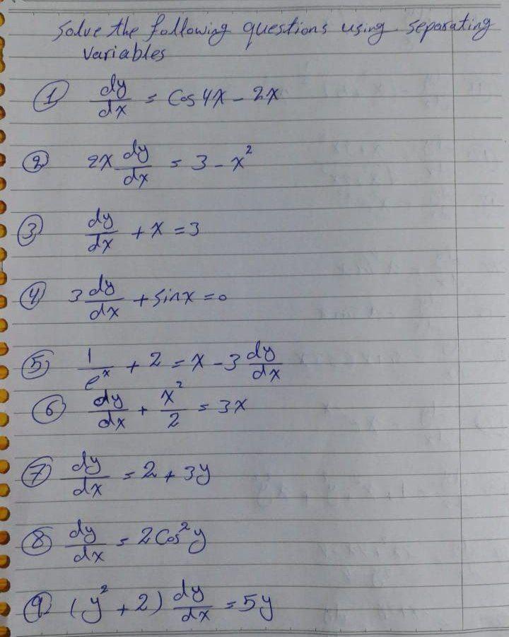 Solved Solve the following questions using separating | Chegg.com