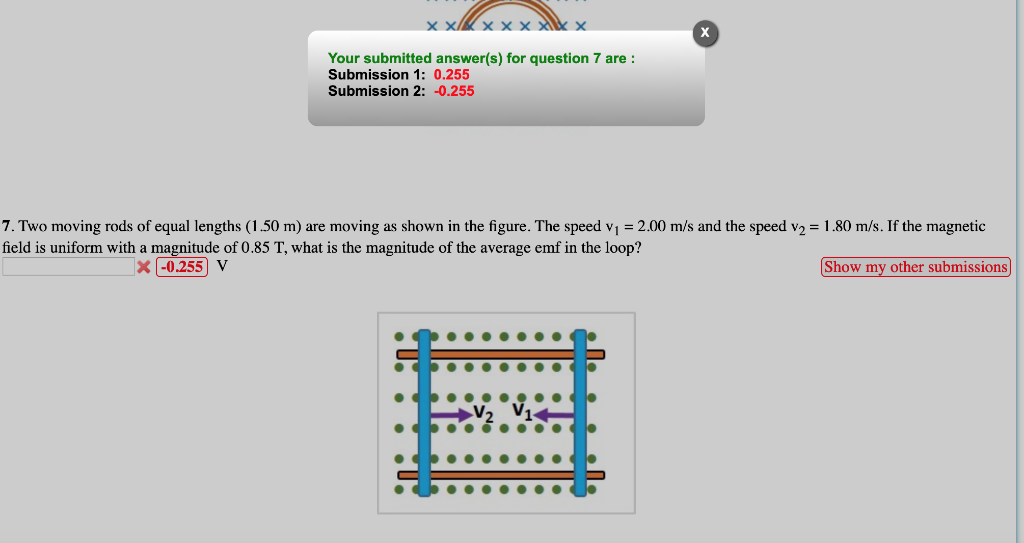 Solved Two moving rods of equal lengths (1.50 m) are moving | Chegg.com