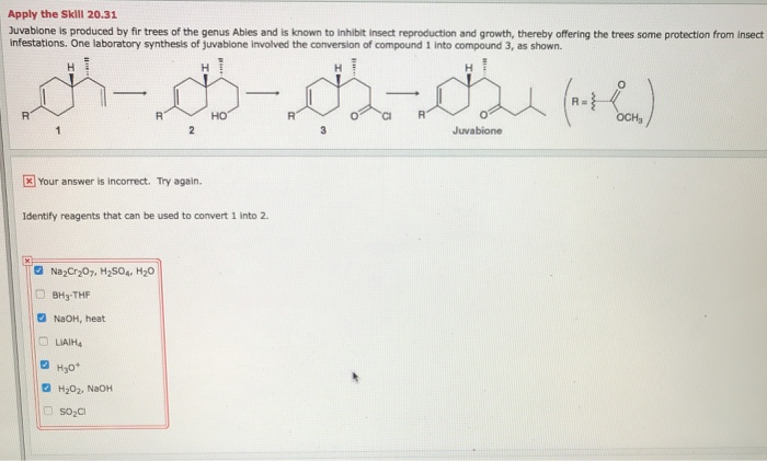 Solved Apply the Skill 20.31 Juvablone is produced by fir | Chegg.com